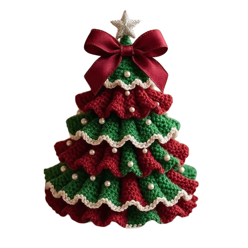 Handmade Crochet Christmas Tree, Crochet Christmas Tree Craft Kit, Easy ...