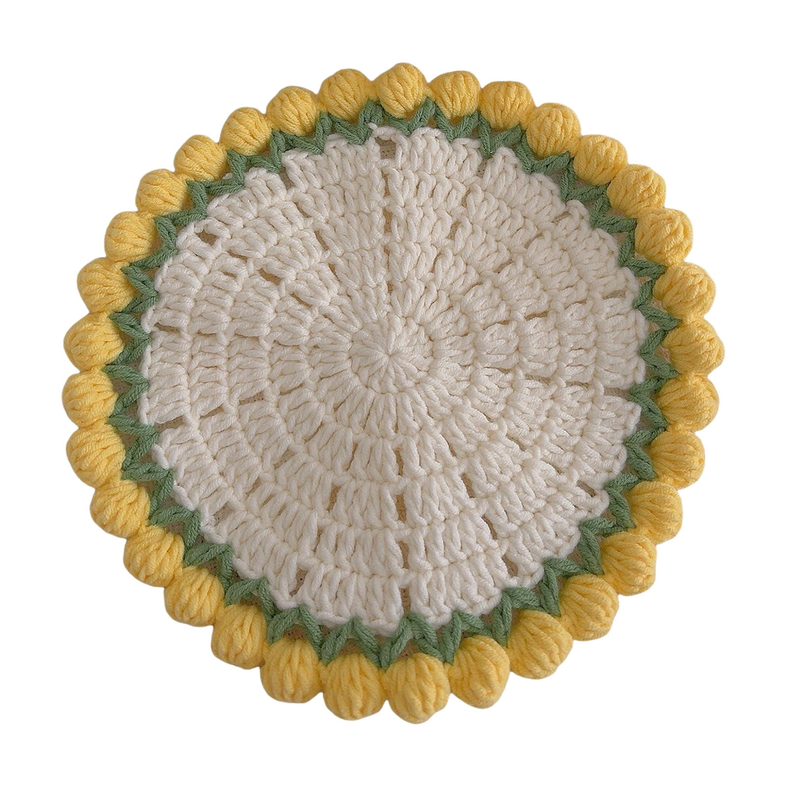 Handmade Crochet Coasters, Crochet Flower Blanket Coasters,Crochet ...