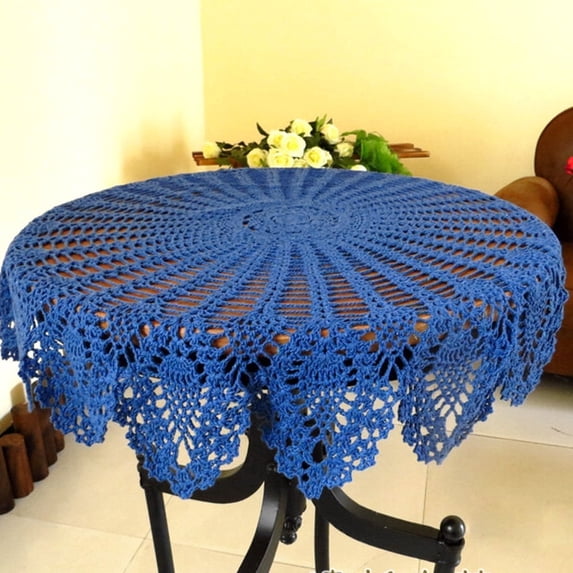 Handmade Crochet Cotton Lace Table Sofa Doily Hollow Out Tablecloth ...