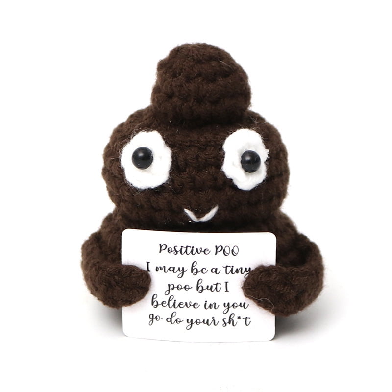 Handmade Crochet Emotional Poo Gifts, Funny Mini Fun Green Gifts ...