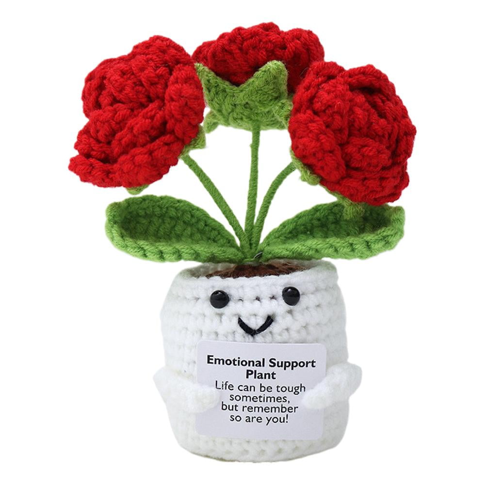 Handmade Crochet Flower Pots Thank You Teachers Gifts for Women Men ...
