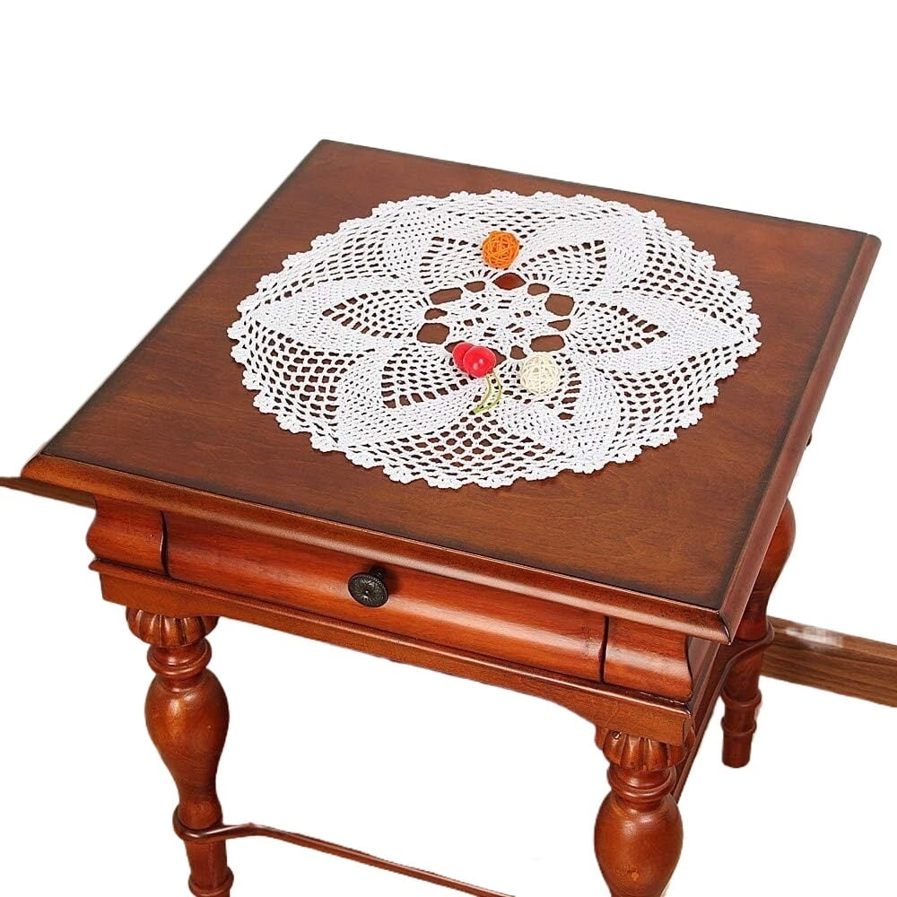 Handmade Crochet Lace Doilies Embroidery Tablecloth Table Scarves and ...