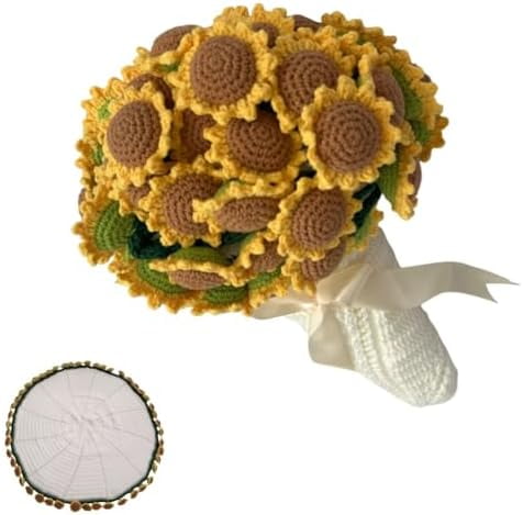 Handmade Crochet Rose Bouquet Blanket,Romantic Knitted Rose Floral ...