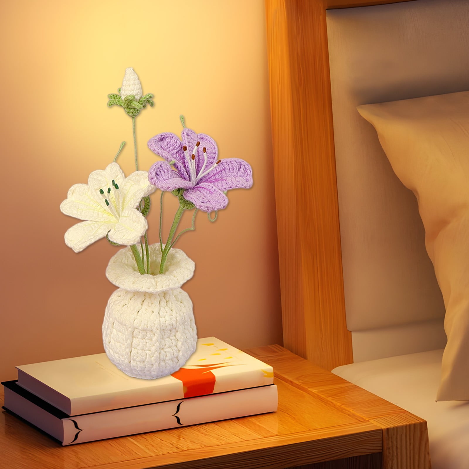 Handmade Crochet Simulated Flower DeskSummit Bonsai | Yarn Woven Home ...