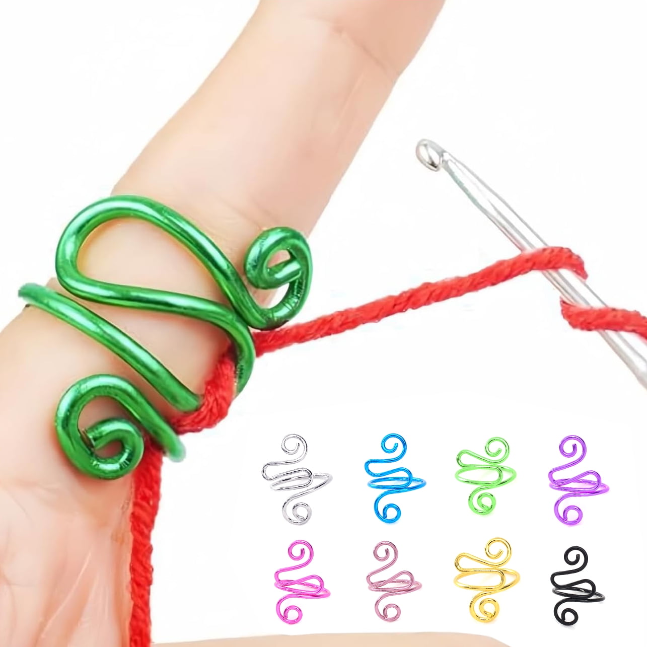 Handmade Crochet Tension Ring, Lefties & Righties Yarn Tension Control ...