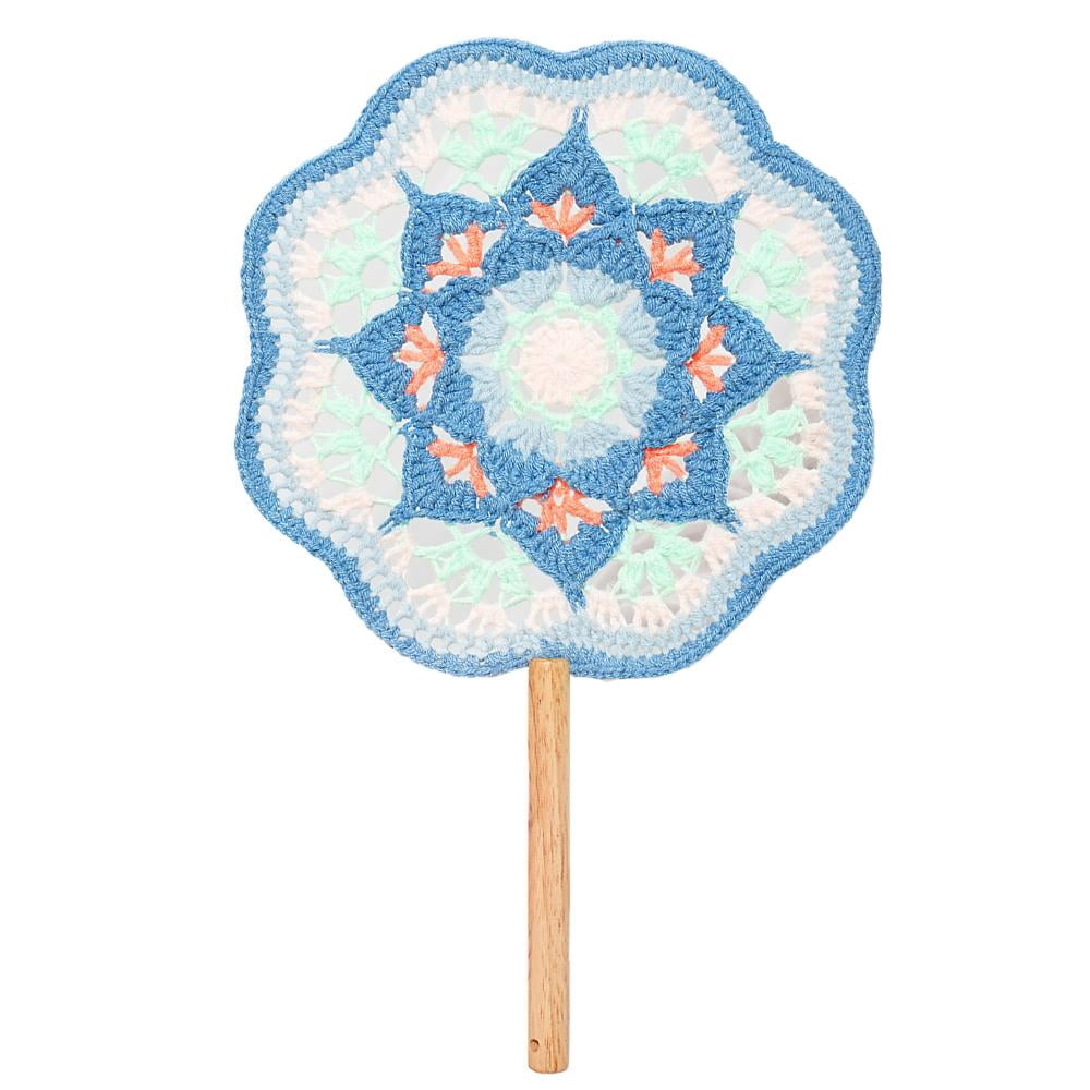 Handmade Crochet Wool Round Fan Chinese * Souvenir Party Decoration ...