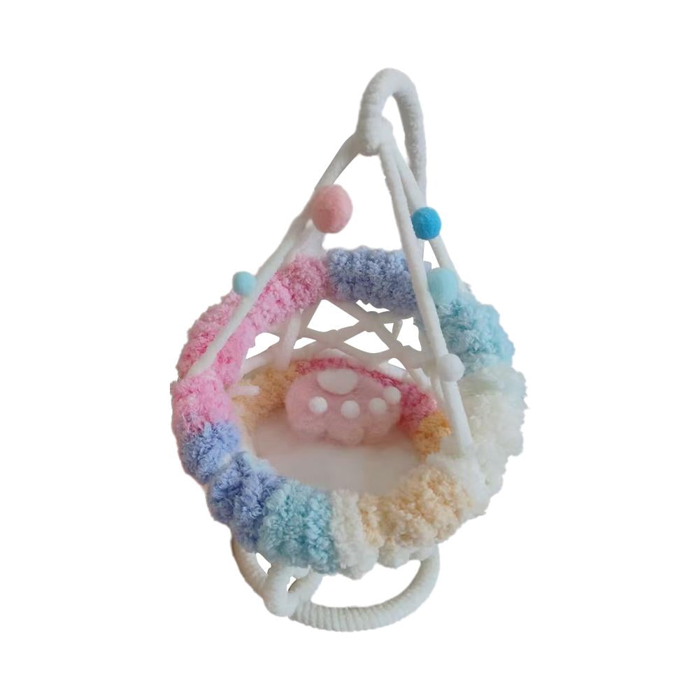Handmade DIY BJD Doll Swing Chair Cotton Doll Hanging Basket Swing Bed ...