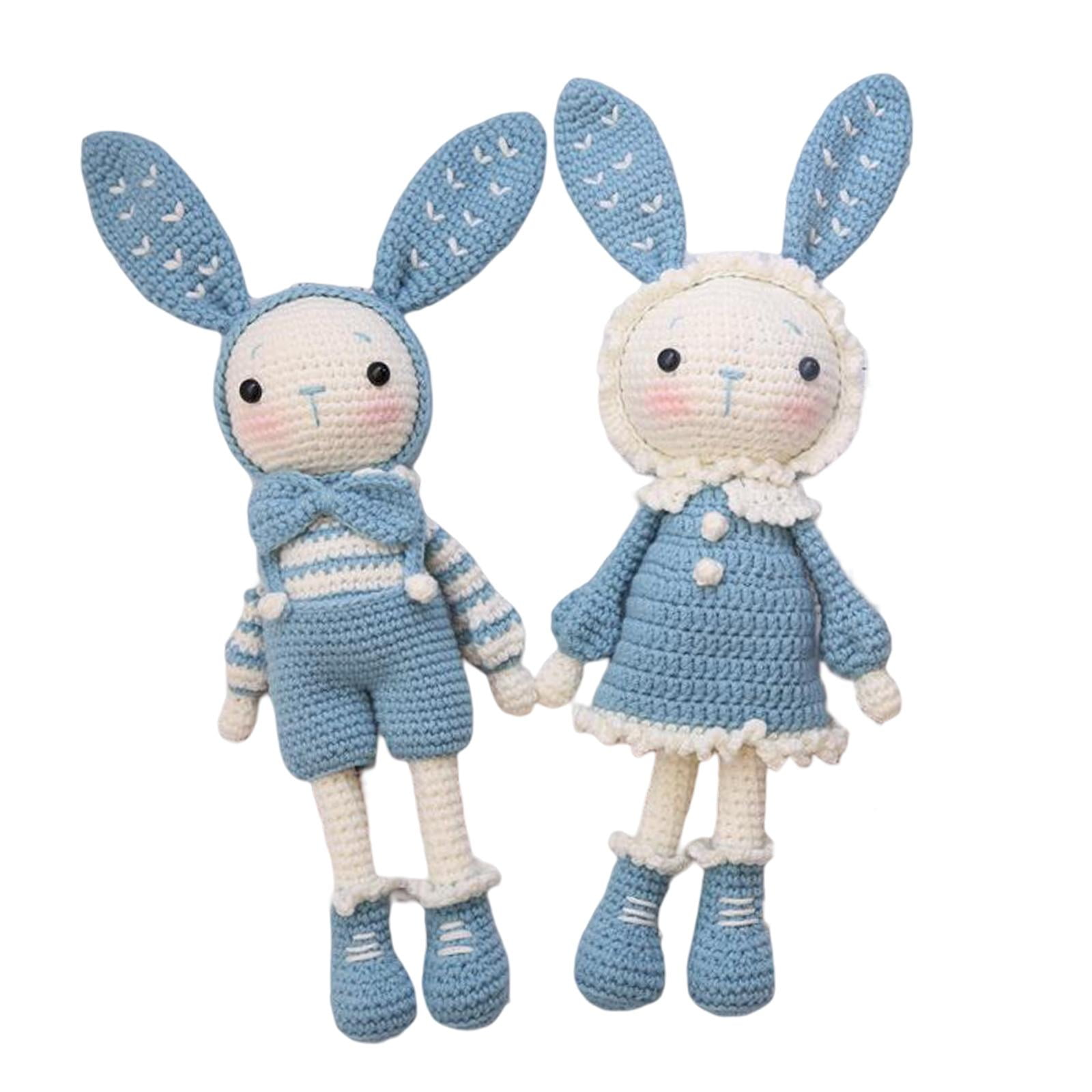 Handmade DIY Beginner Crochet Rabbit Doll Starter Pack Crocheting Craft ...