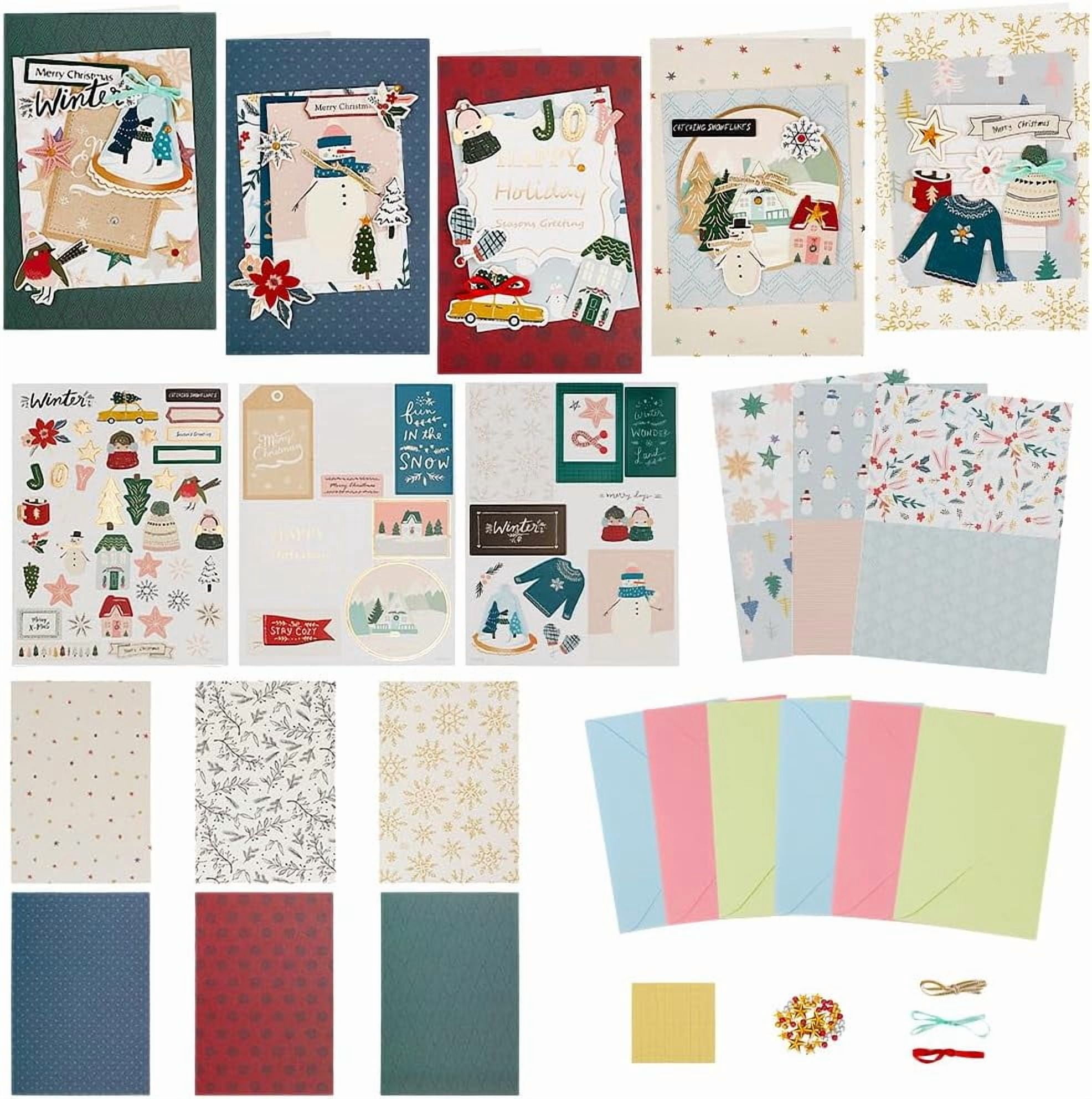 Handmade DIY Greeting Card Kits Colorful DIY Christmas Cards and ...