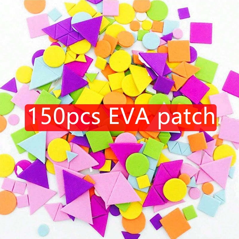 Handmade DIY Toys Sponge Patch Black & White Eyes Shape Color Cognition ...