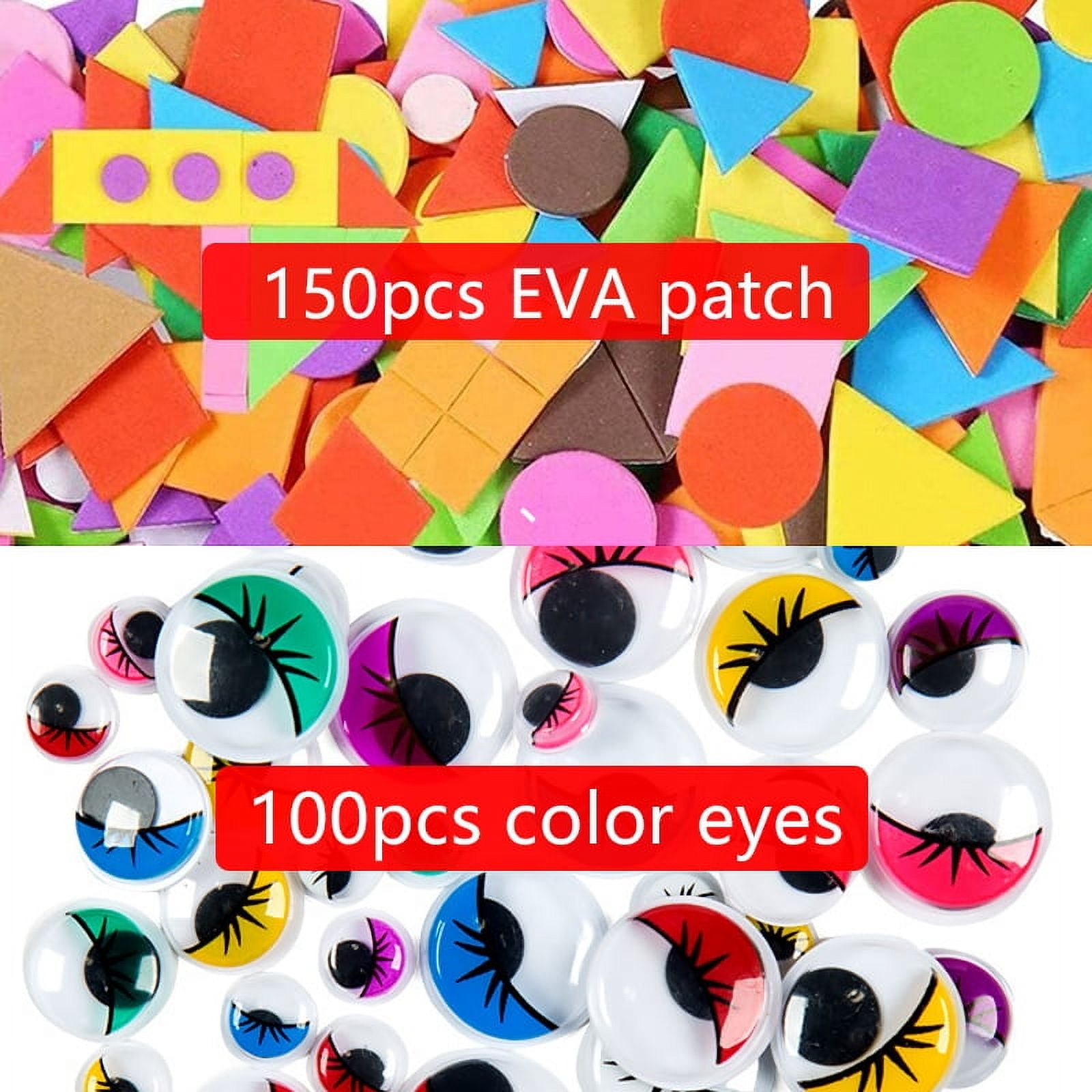 Handmade DIY Toys Sponge Patch Black & White Eyes Shape Color Cognition ...