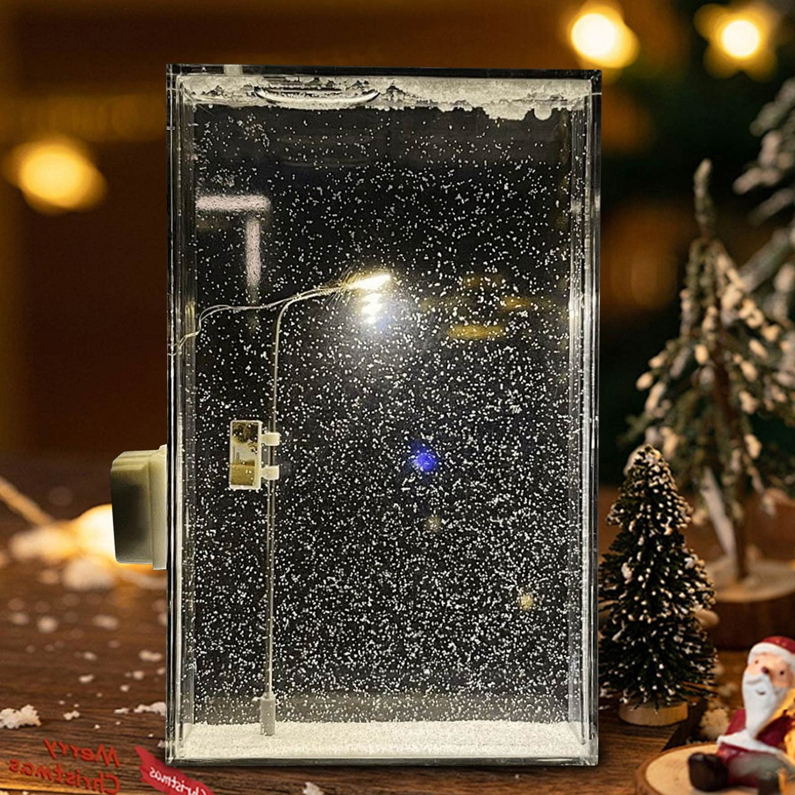 Handmade DIY Winter Snowing Night Light Material, Winter Christmas ...