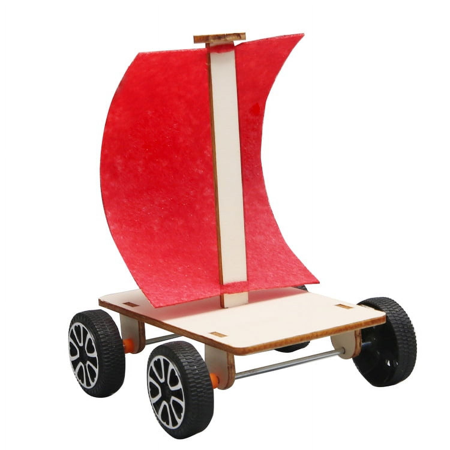 Handmade DIY tech mini-projects and small toys,Wind-powered car / Sail ...