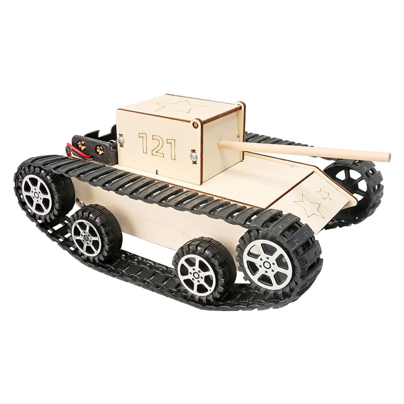Handmade DIY technological projects and small toys, Electric tank model ...