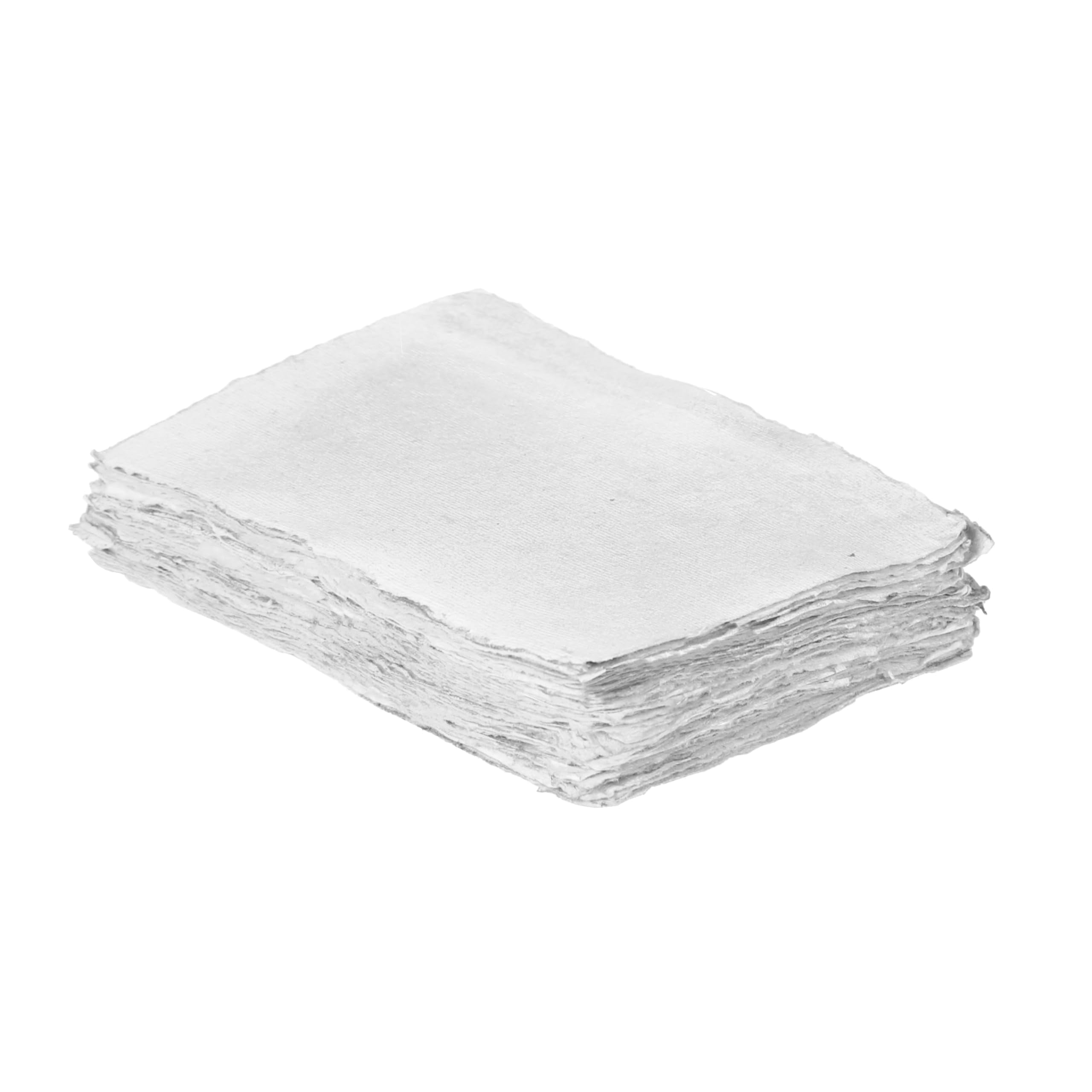 Handmade Deckle Edge Paper MMF7 8x6 Inches, 200 GSM Recycled Cotton ...