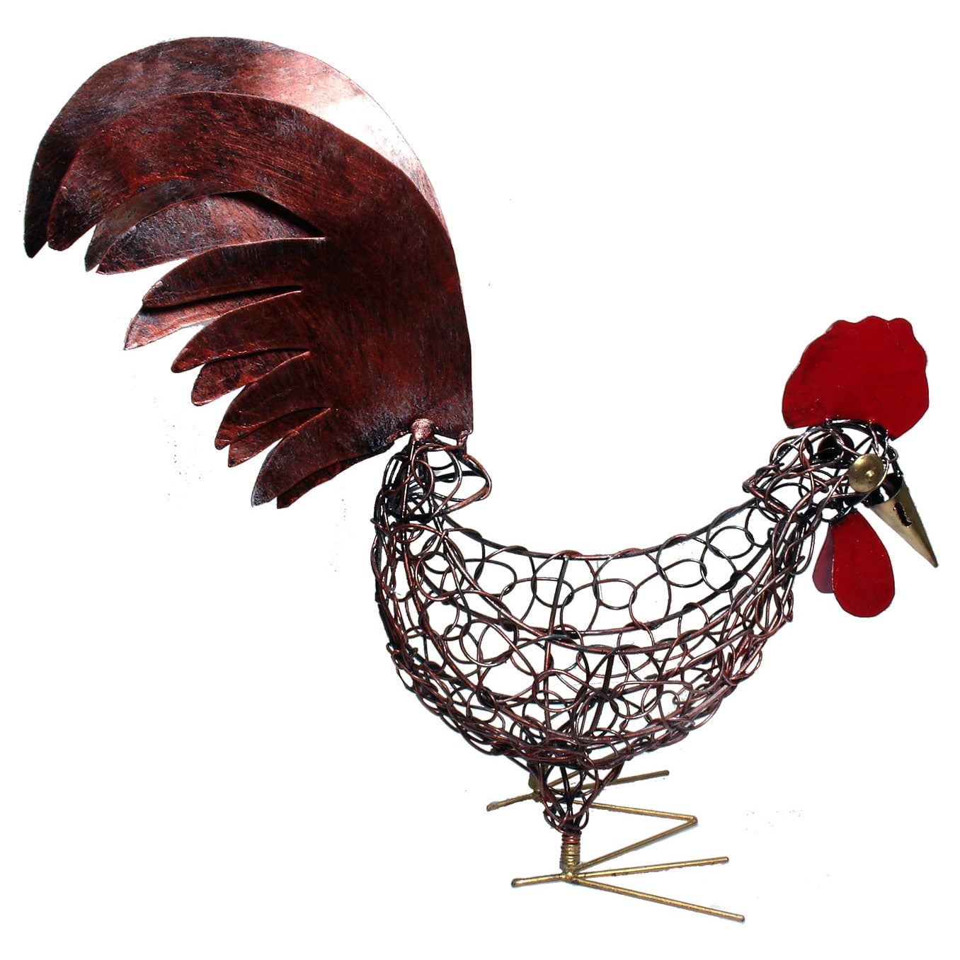 Handmade Deep Wire 12-inch Chicken Bowl (Indonesia) - Walmart.com