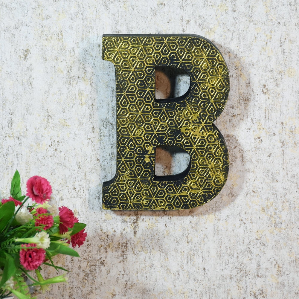 Handmade Eco-Friendly Modern "B" Alphabet Letter Block For Study Room ...