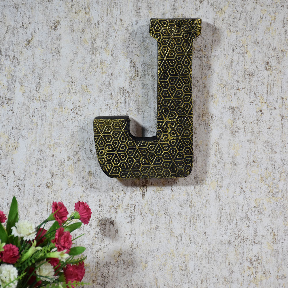 Handmade Eco-Friendly Modern "J" Alphabet Letter Block For Study Room ...