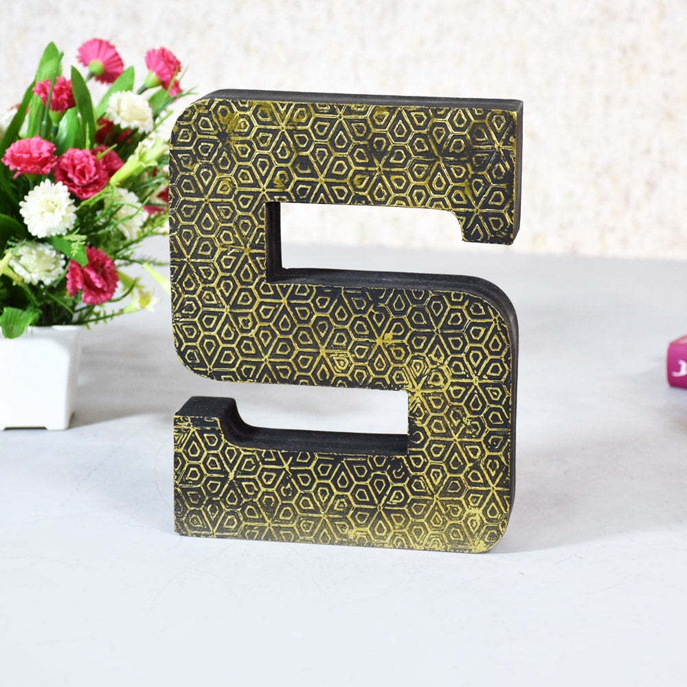 Handmade Eco-Friendly Modern "S" Alphabet Letter Block For Study Room ...