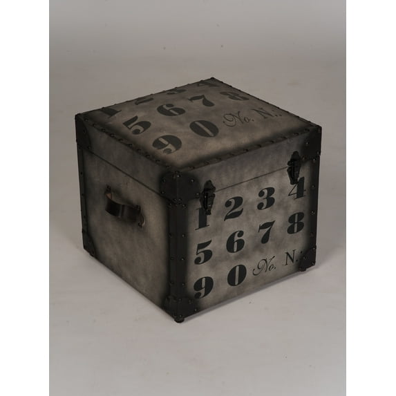 Handmade Eco-Friendly Solid Wood & Leather Black Square Sitting Box 20"x20"x21" From BBH Homes ...