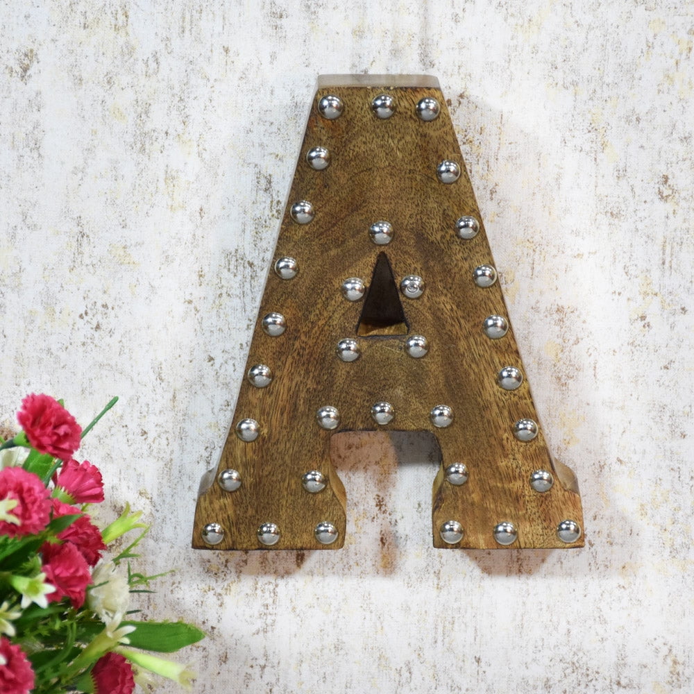 Handmade Eco-Friendly Traditional "A" Alphabet Letter Block For Study ...