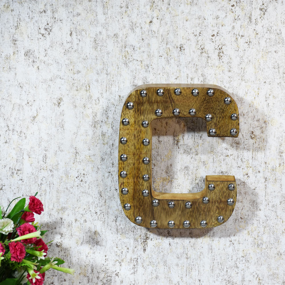 Handmade Eco-Friendly Traditional "C" Alphabet Letter Block For Study ...