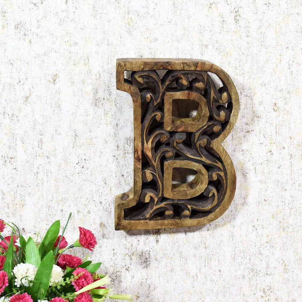 Handmade Eco-Friendly Wall Décor "B" Alphabet Letter Block For Study ...