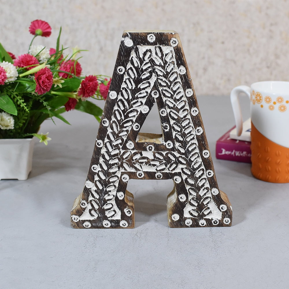 Handmade Eco-Friendly Wall Mount & Table Top Décor Natural Antique "A ...