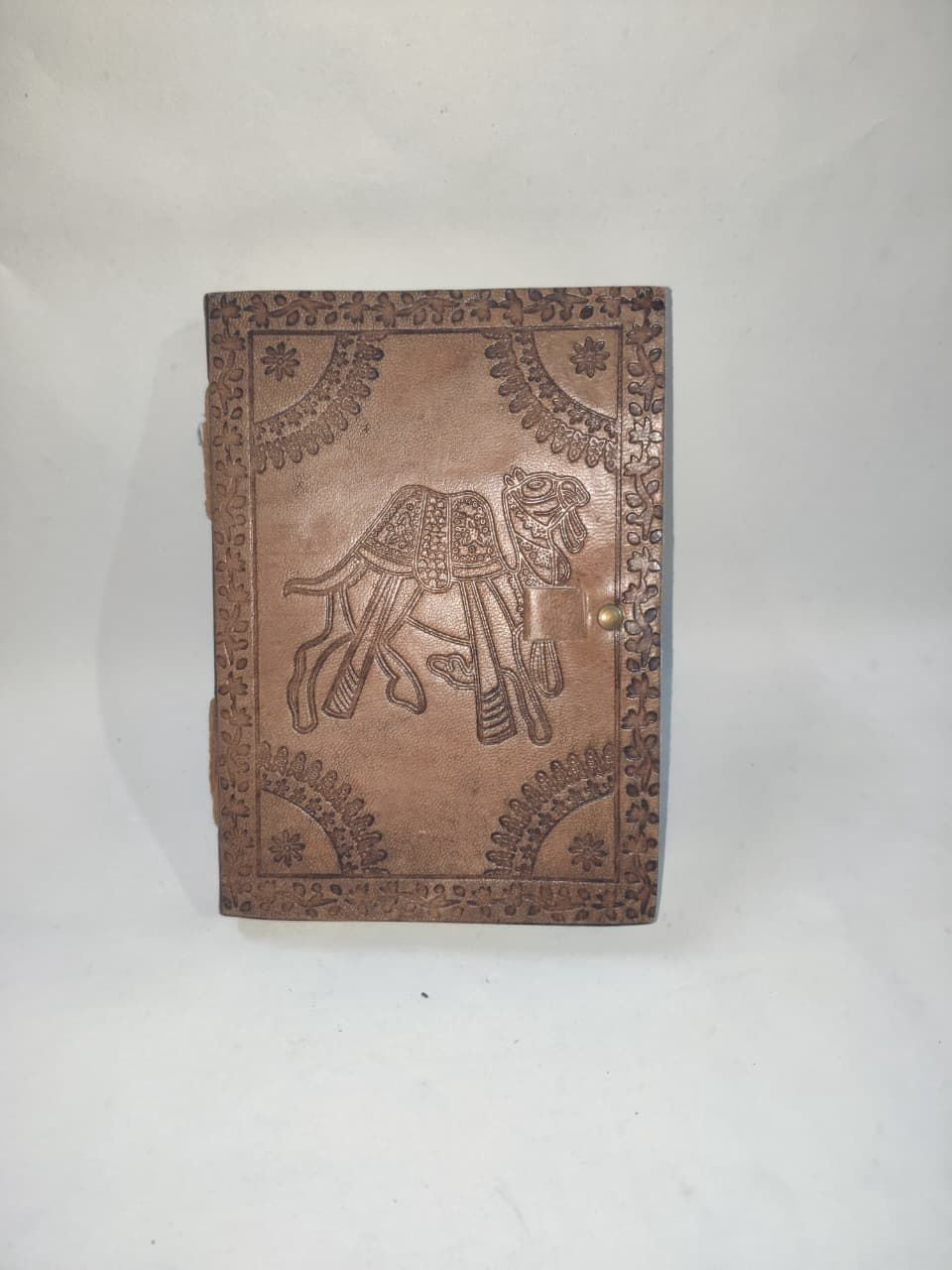 Handmade Embossed Leather Journal with Camel Design – 7x5 Inch With 120 ...