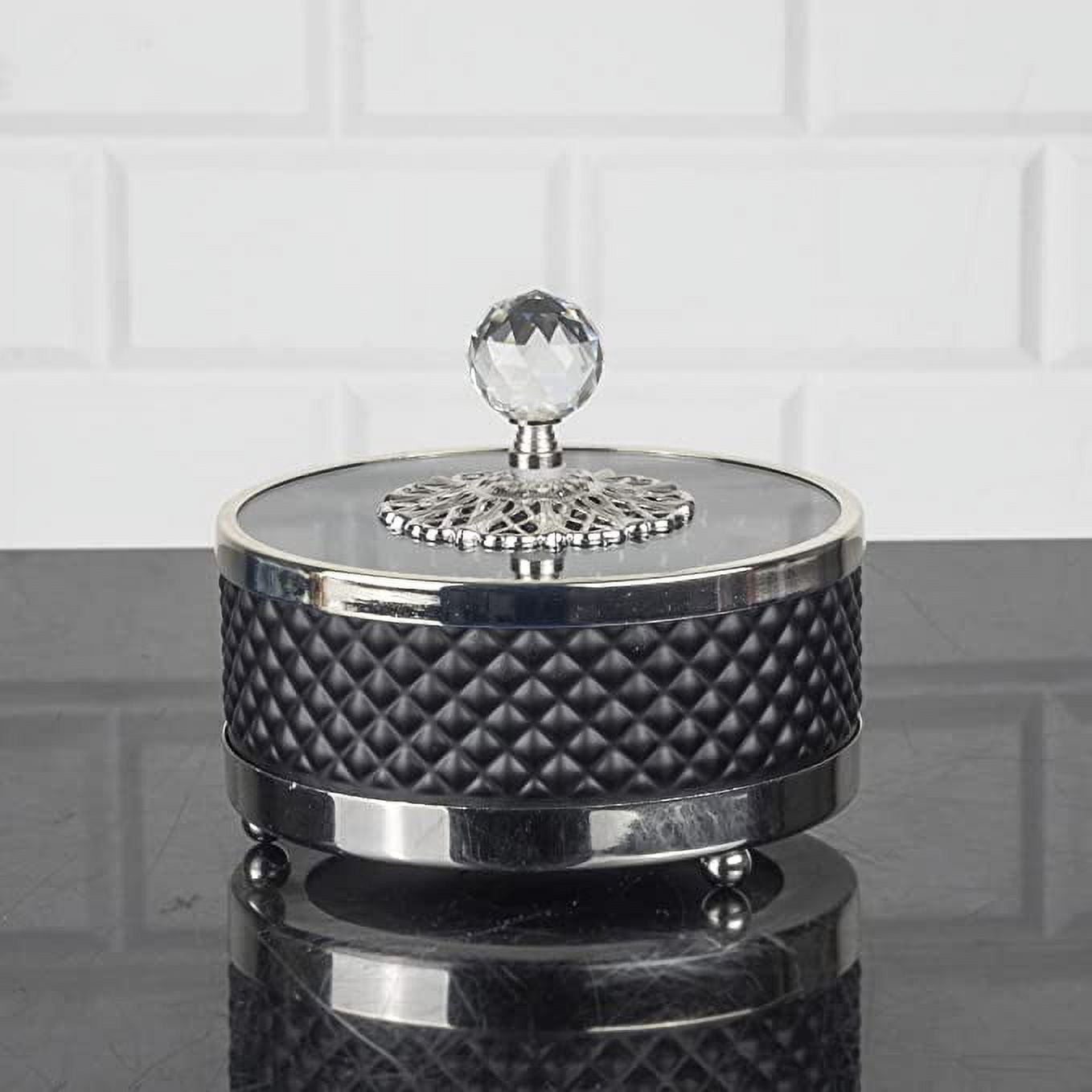 Handmade Fancy Candy Bowl, Round Decorative Sugar Serving Dish with Lid ...