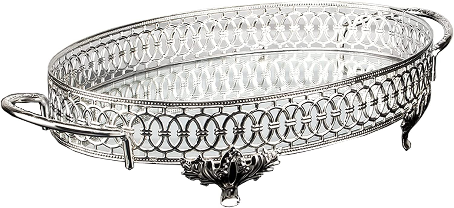 Handmade Fancy Serving Tray, Decorative Perfume Trays with Handles ...