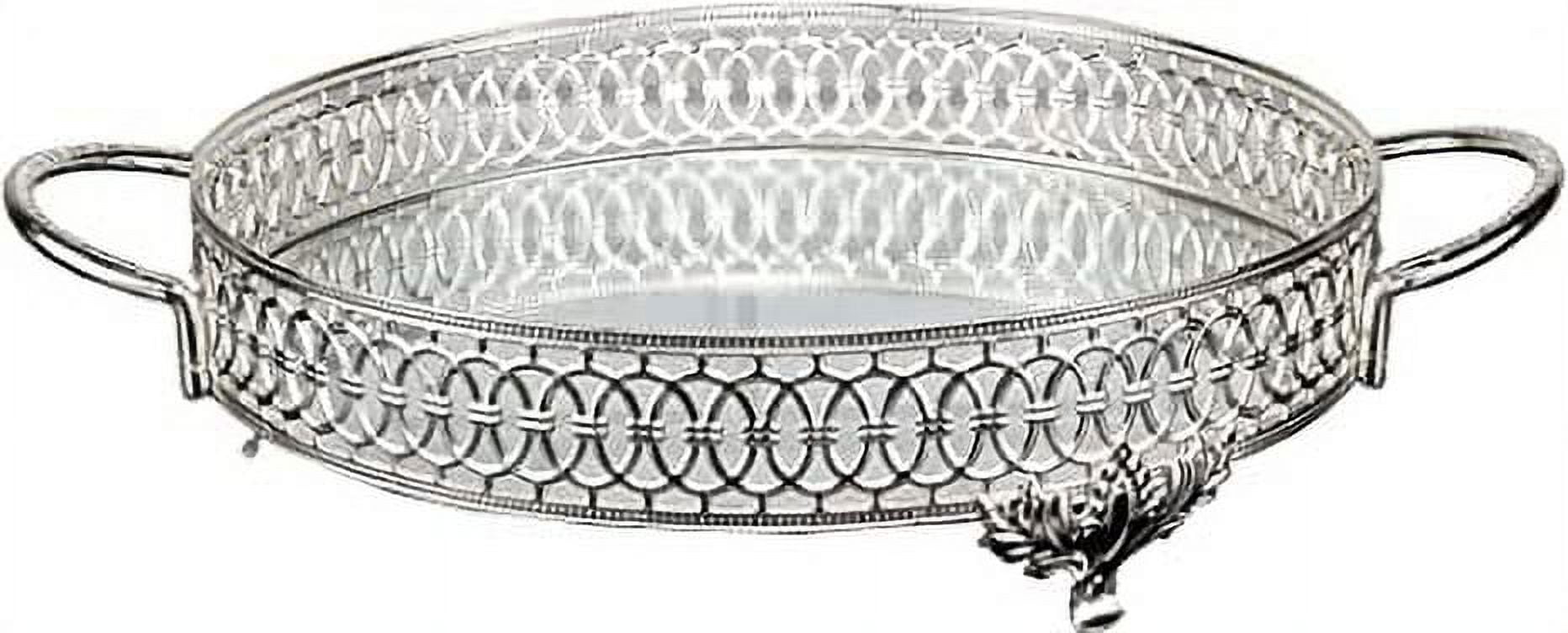 Handmade Fancy Serving Tray with Handle, Decorative Perfume Trays ...