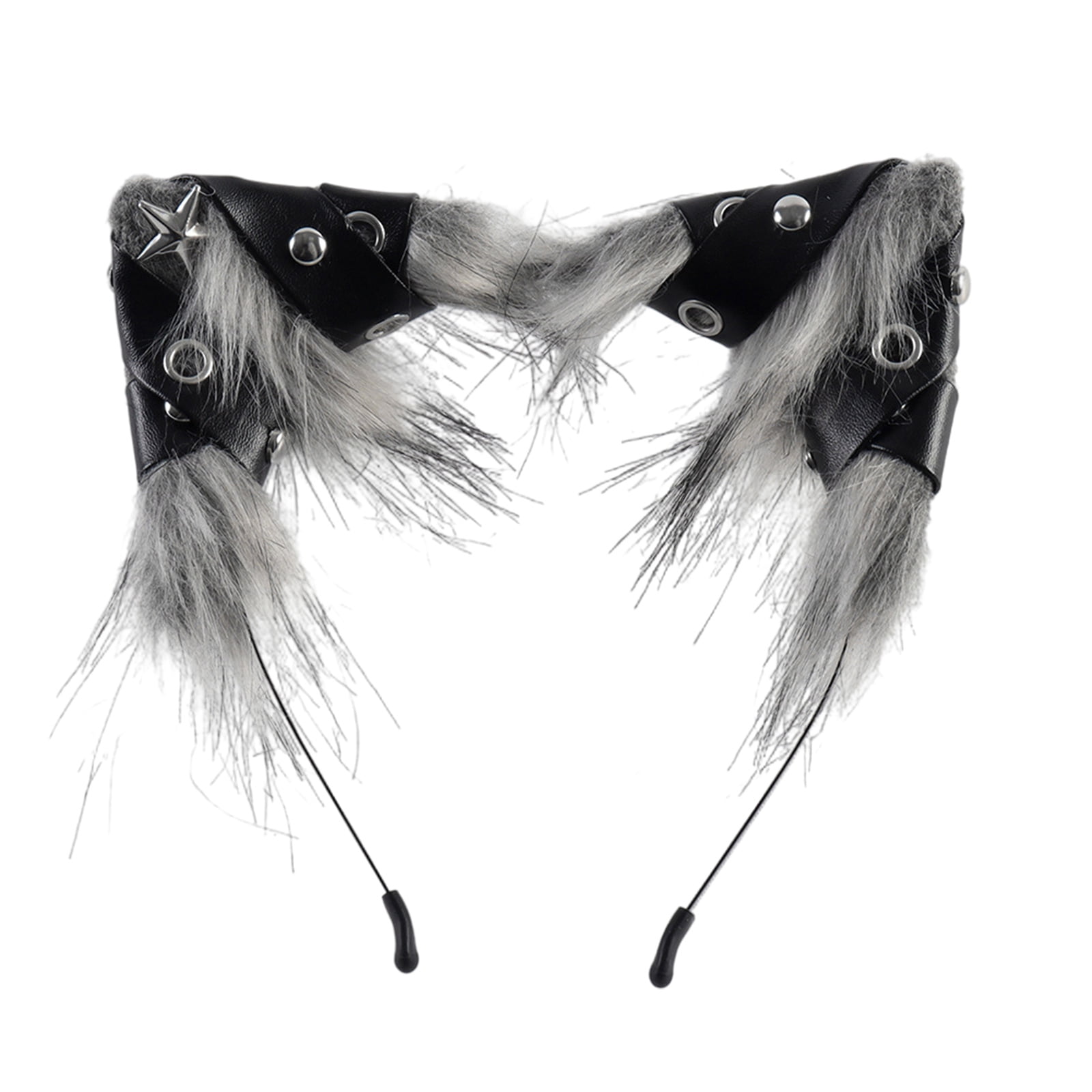 Handmade Faux Furs Cats Wolf Foxes Dog Ears Headband Halloween Cosplay ...
