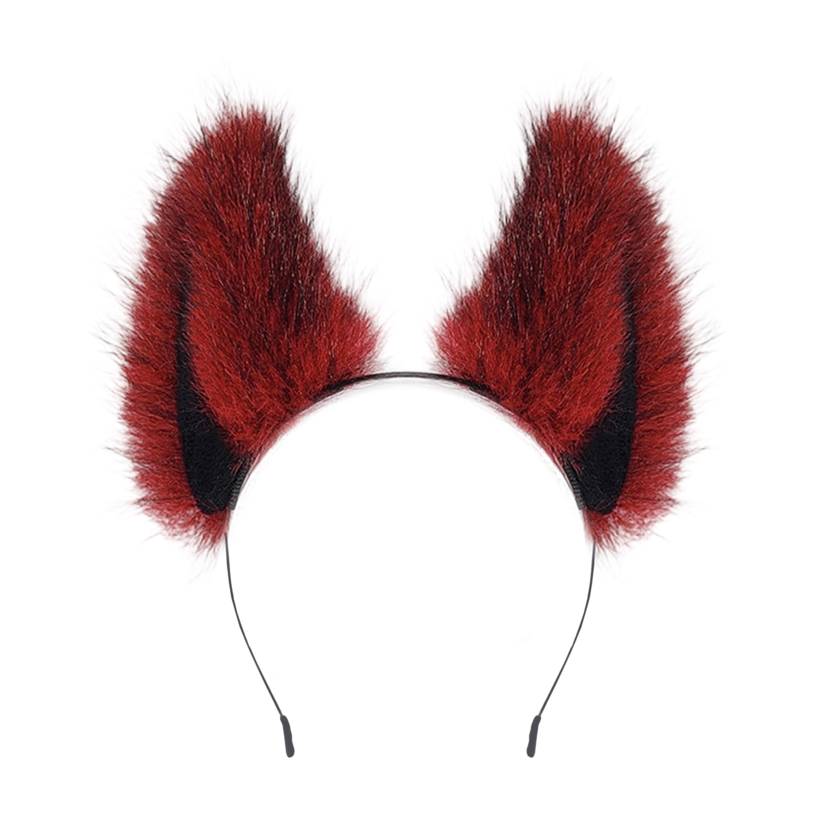 Handmade Faux Furs Cats Wolf Foxes Dog Ears Headband Halloween Cosplay ...