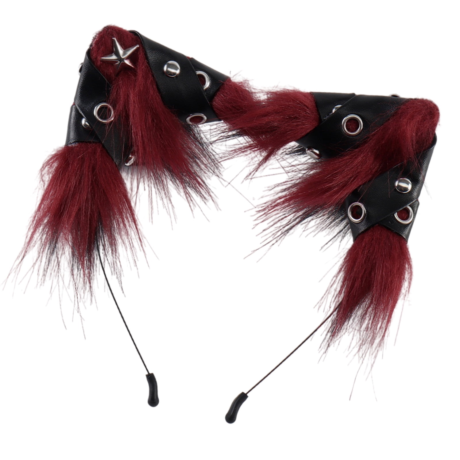 Handmade Faux Furs Cats Wolf Foxes Dog Ears Headband Halloween Cosplay ...
