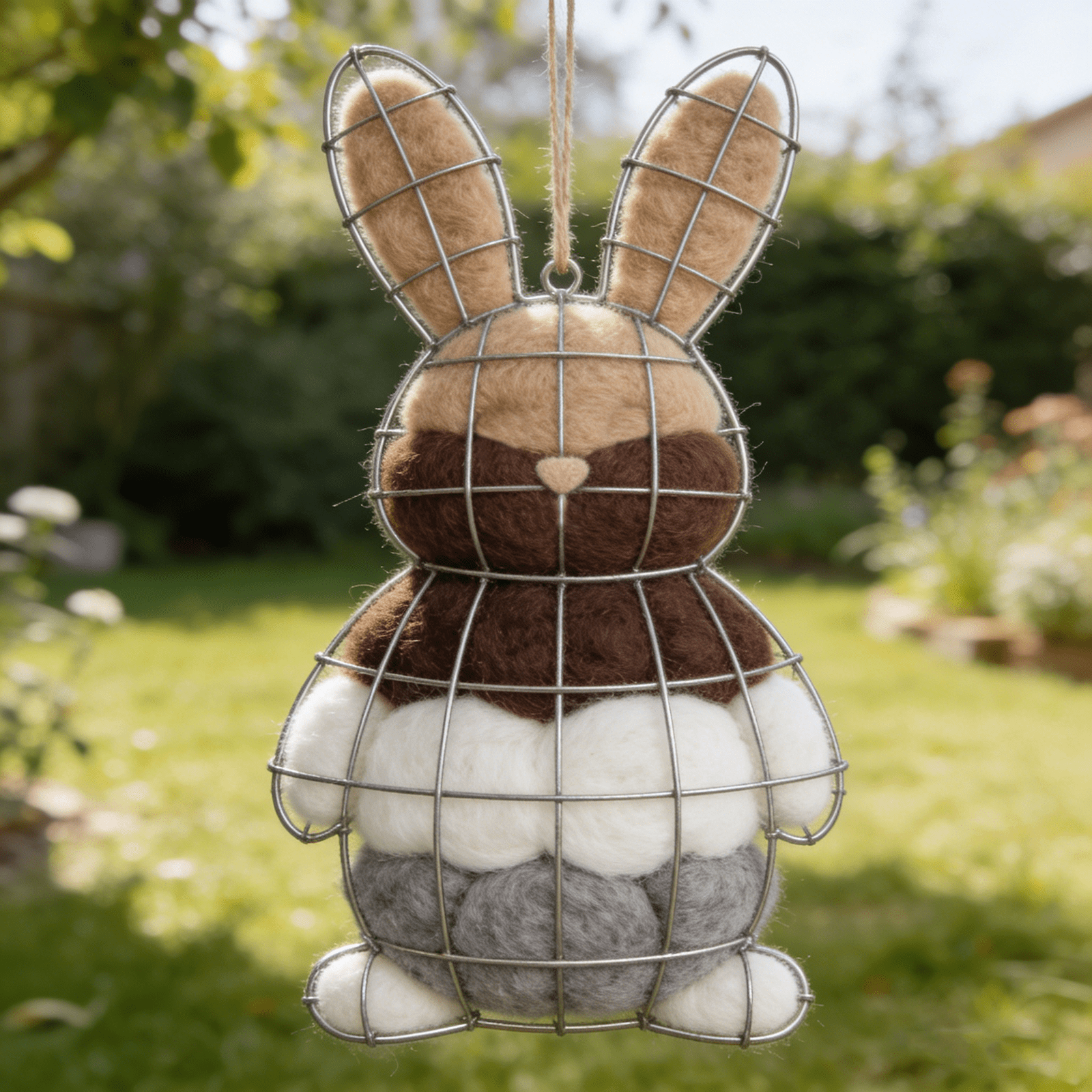 Handmade Fiber Bird Nesting Easter Bunny, Birds Nests Material Holder ...