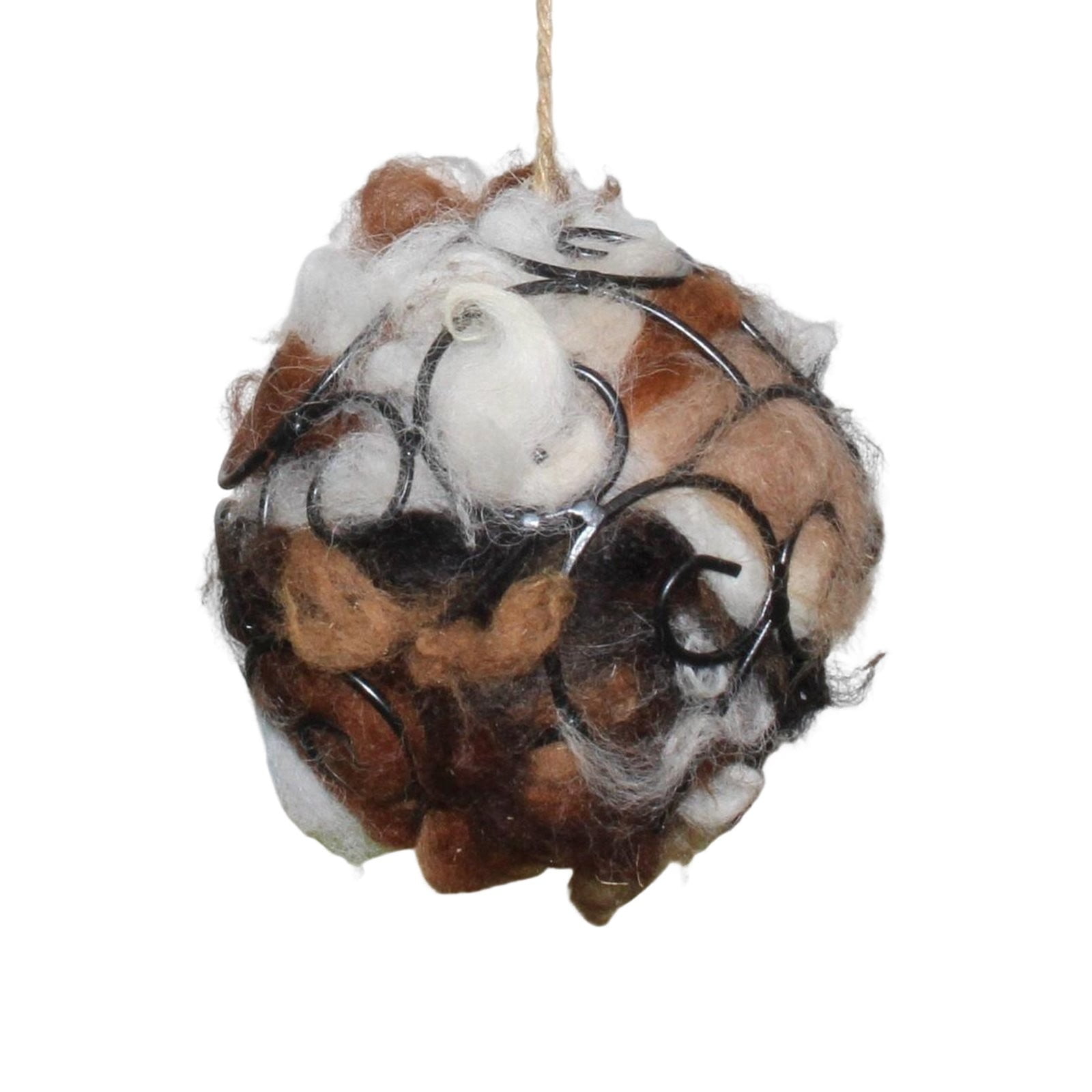 Handmade Fiber Bird Nesting, Globe-Shaped Bird Nesting Heart Outdoor ...