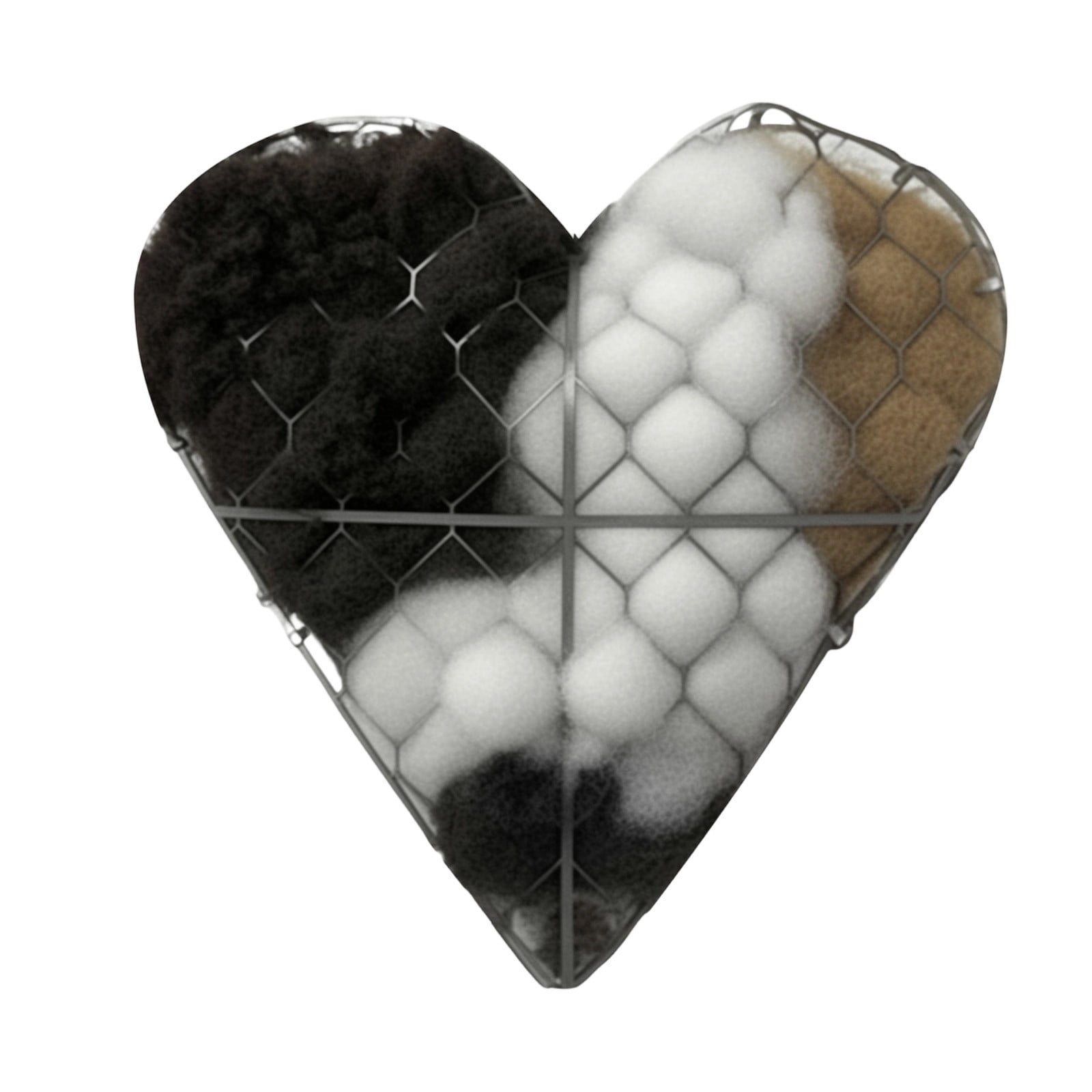 Handmade Fiber Bird Nesting Heart, Birds Nests Material Holder ...