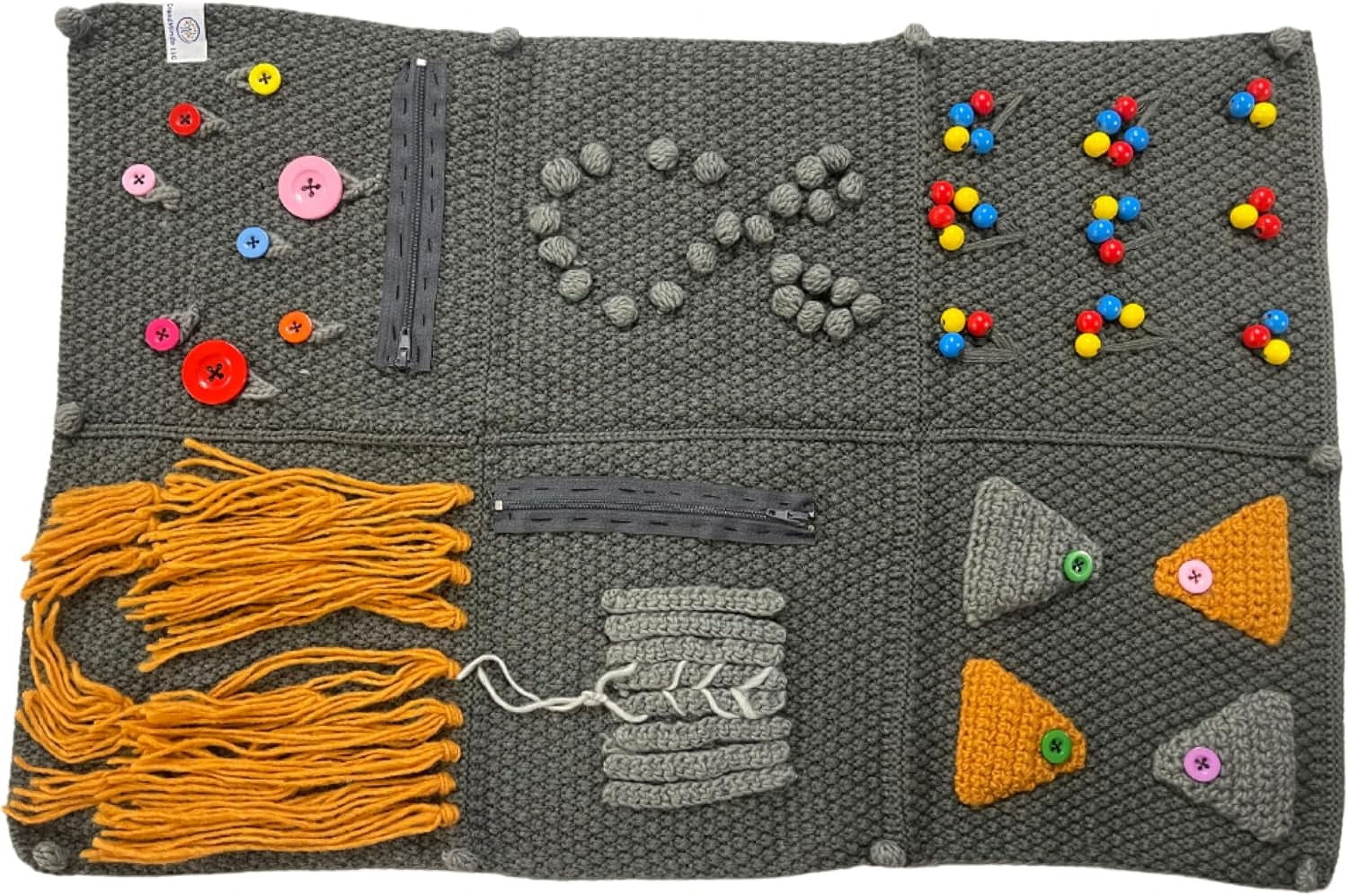 Handmade Fidget Blanket for Alzheimer's & Dementia | Calming Sensory ...