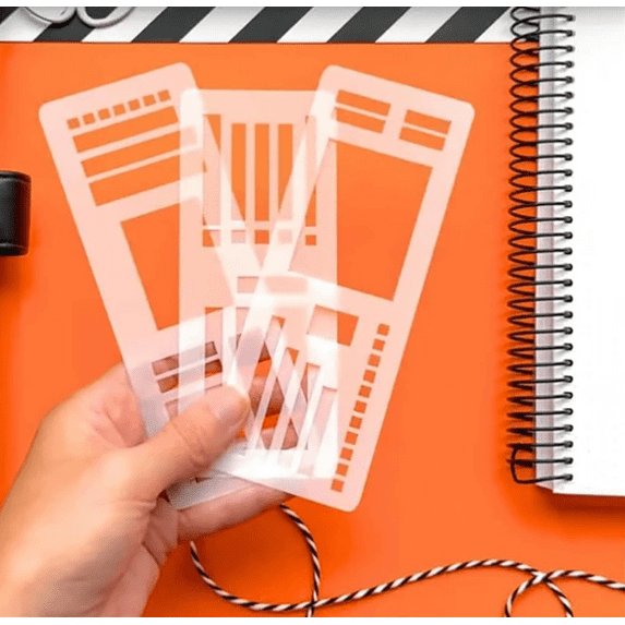 Handmade Flexible Record Template, 3-Pack Reusable Templates Planner ...