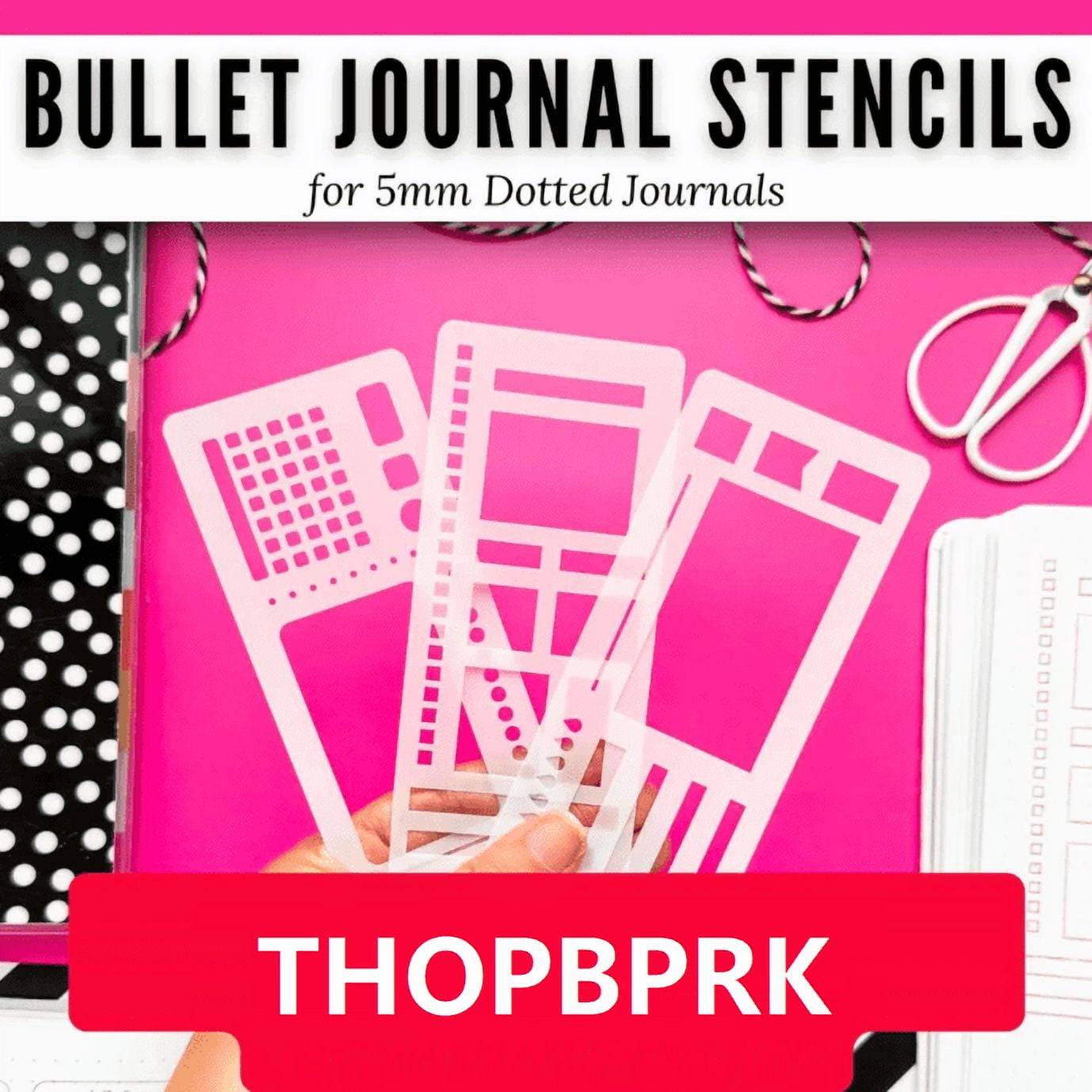 Handmade Flexible Record Template, Bullet Journal Stencils, 3-Pack ...