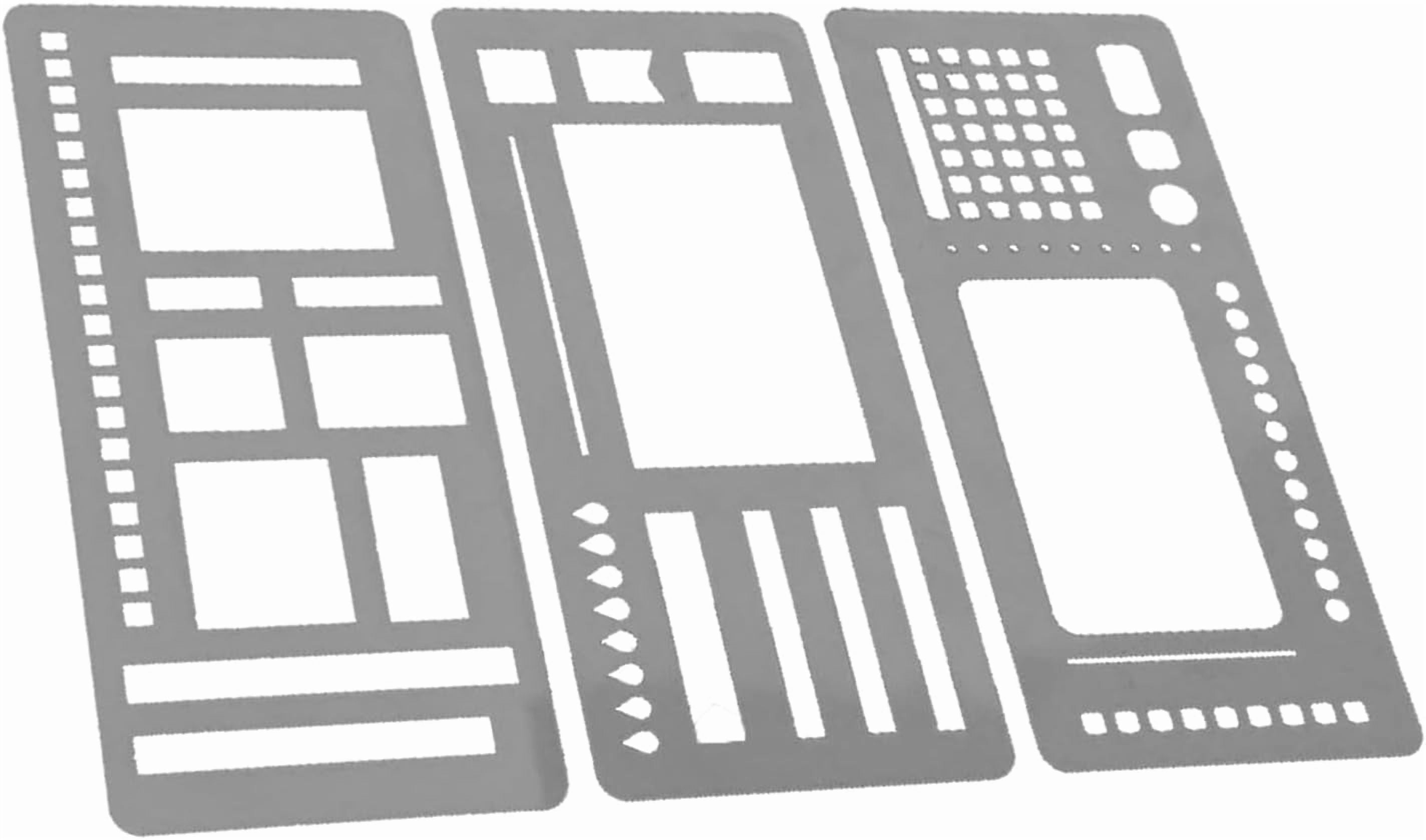 Handmade Flexible Record Template,Planner Stencils Set, 3-Pack Bullet ...