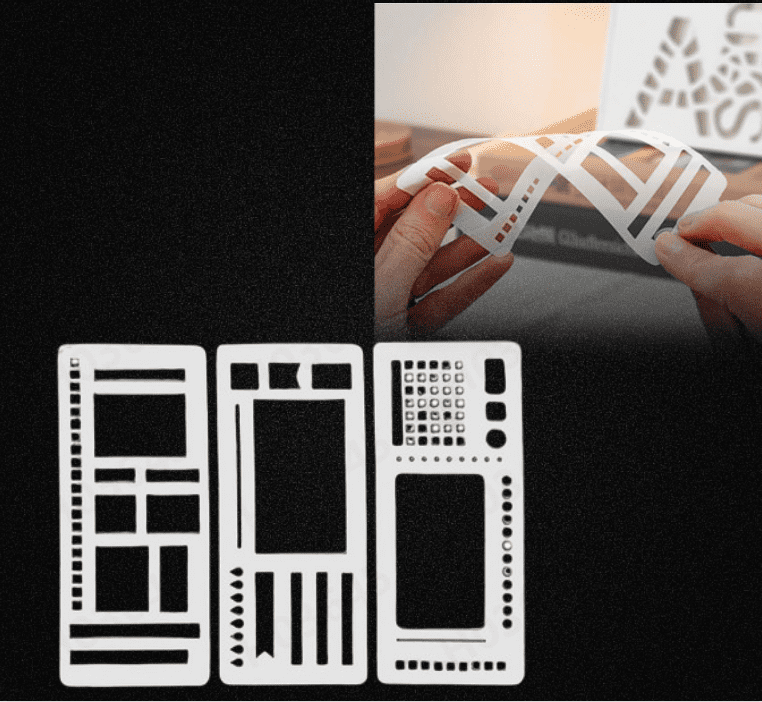 Handmade Flexible Record Template, Reusable Templates Planner Stencils ...
