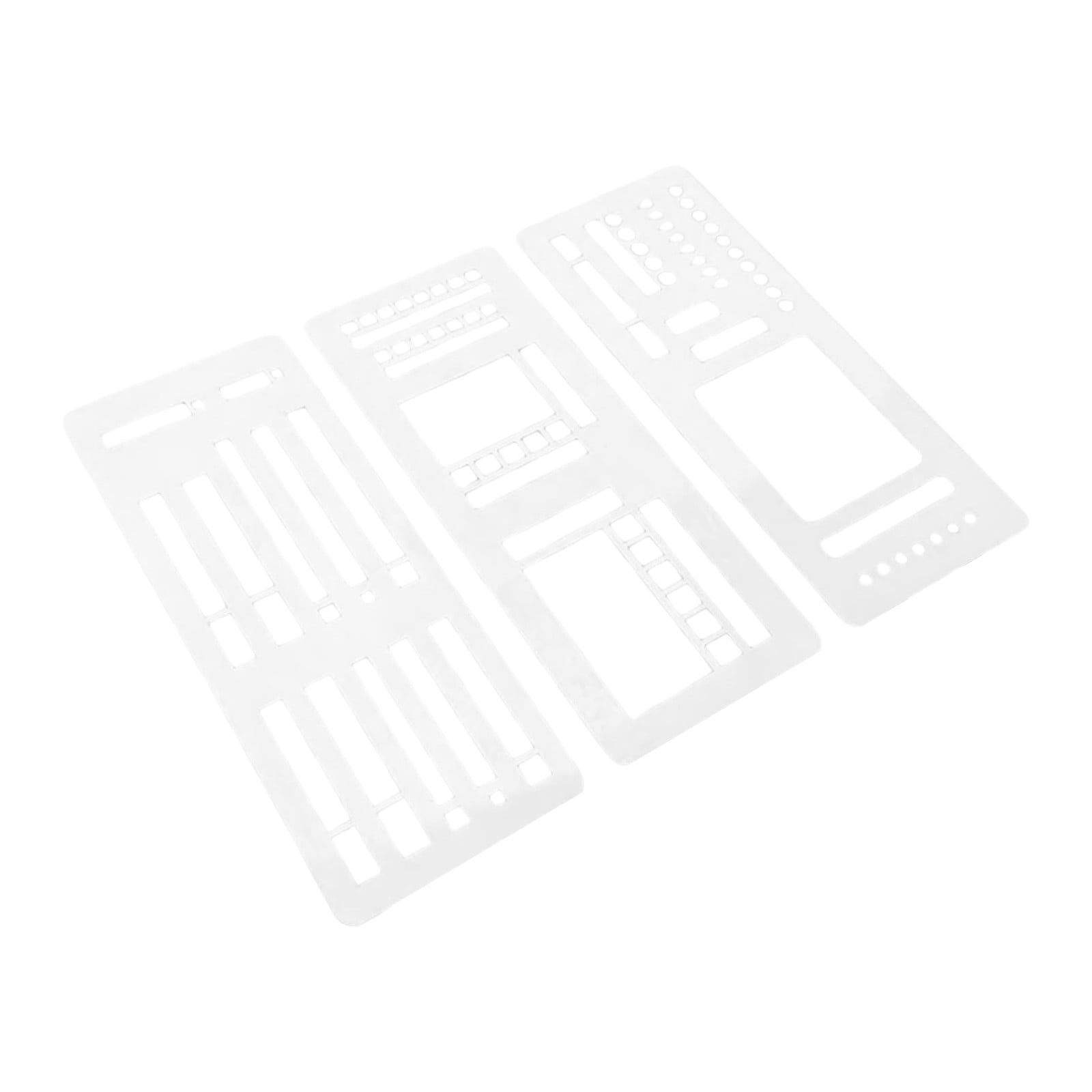 Handmade Flexible Record Template Stencils â 5.43in Drafting Tools, 3 ...