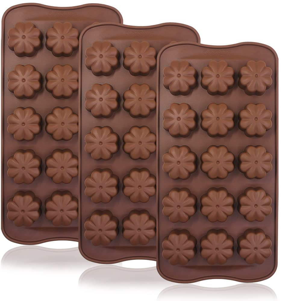 Handmade Four Leaf Clover Chocolate Candy Molds - 3 Pcs, 15-Cavity ...
