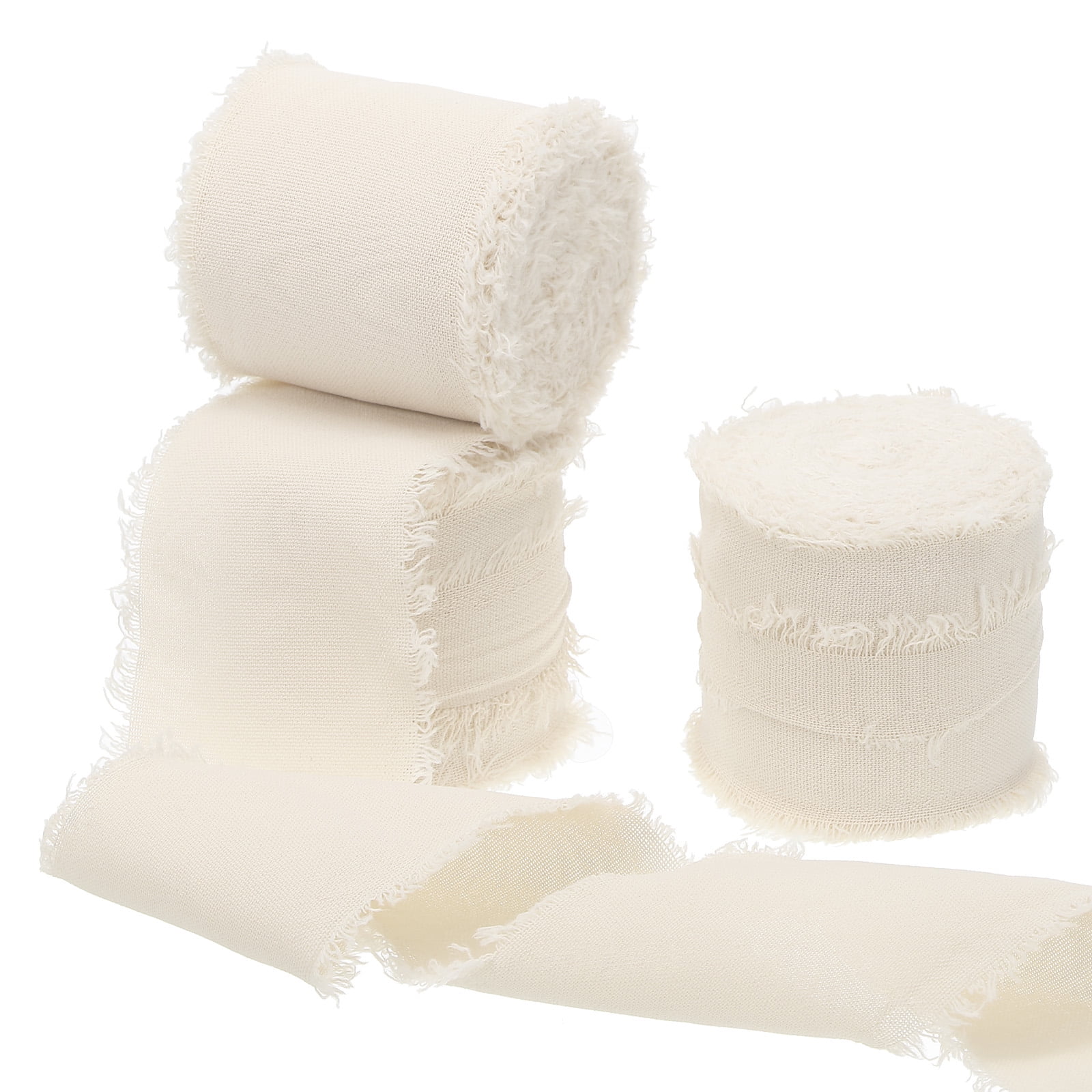 Handmade Fringe Cotton Ribbon Cotton Frayed Fringe Fabric Ribbons for ...
