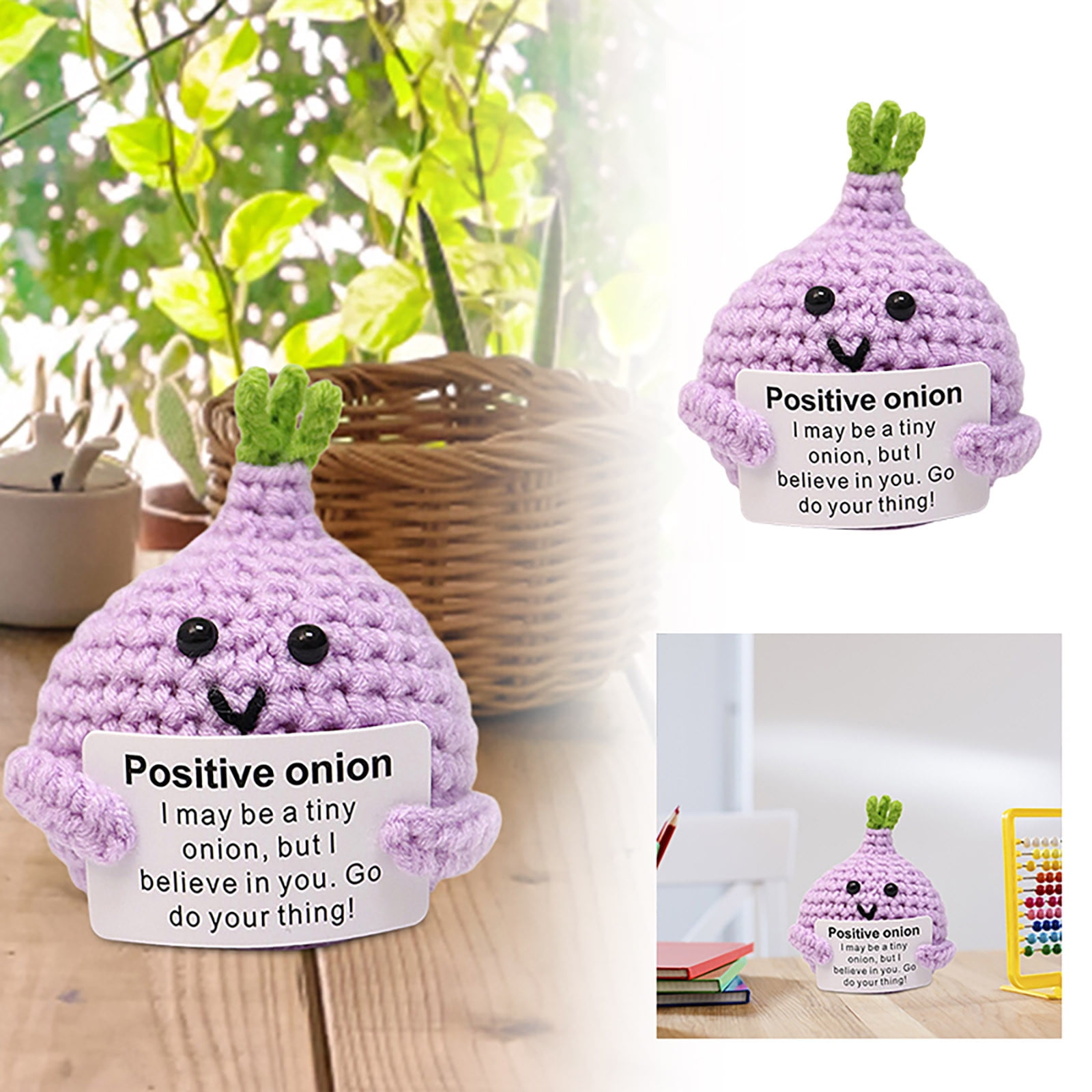 Handmade Fruit And Vegetable Yarn Colorful Crochet Table Centerpiece ...