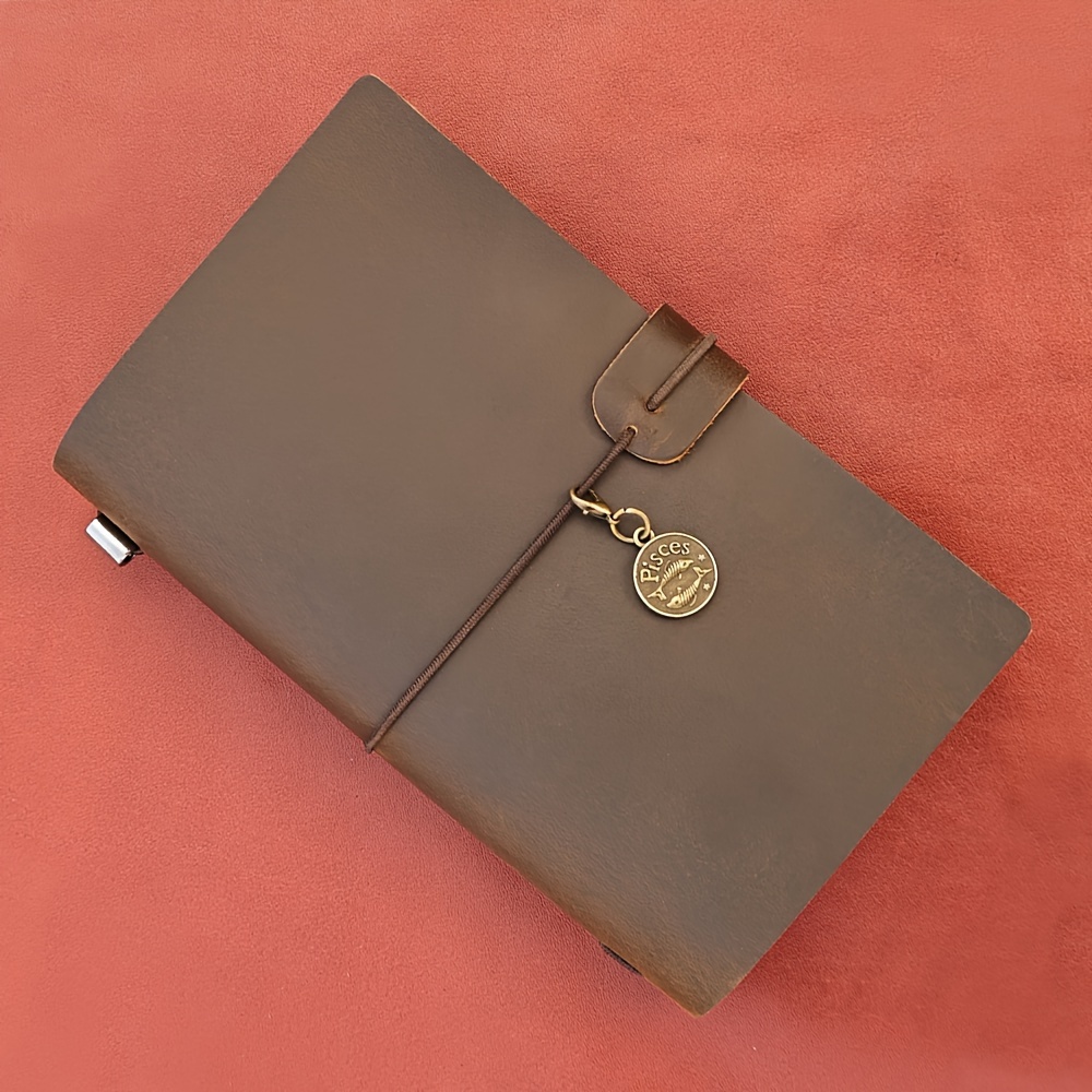 Handmade Genuine Leather Traveler Notebook Cover Cowhide Sketchbook ...