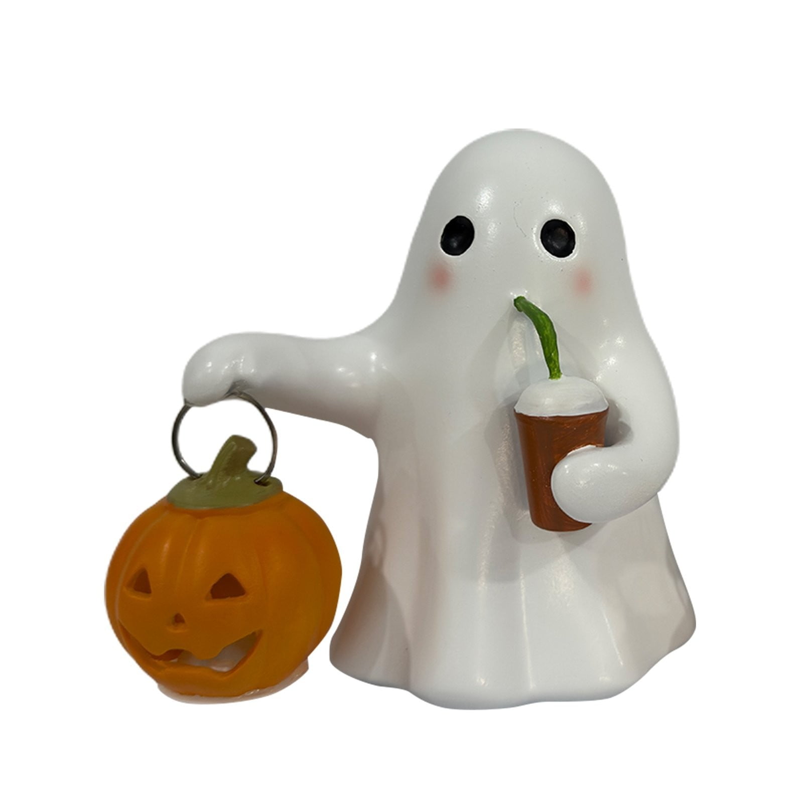 Handmade Ghost Coffee Pumpkin Night Light,Halloween Cute 3D Led Spooky ...