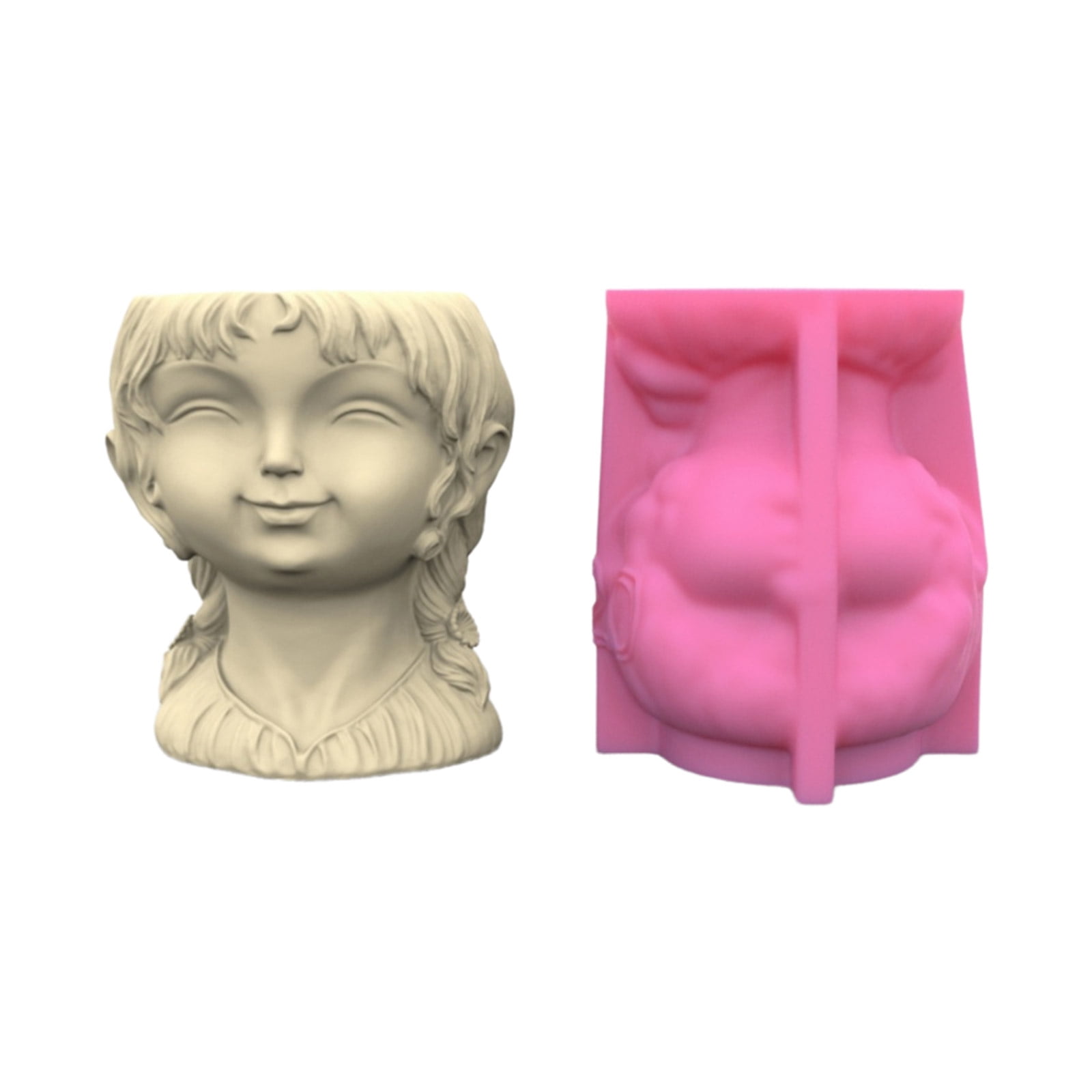 Handmade Girl Shaped Flower Pots Mold Epoxy Resin Molds Pen Holder ...